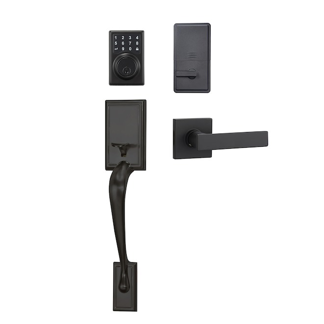 RONA Emrica Entry Handleset with Touchpad Deadlock and Door Lever ...