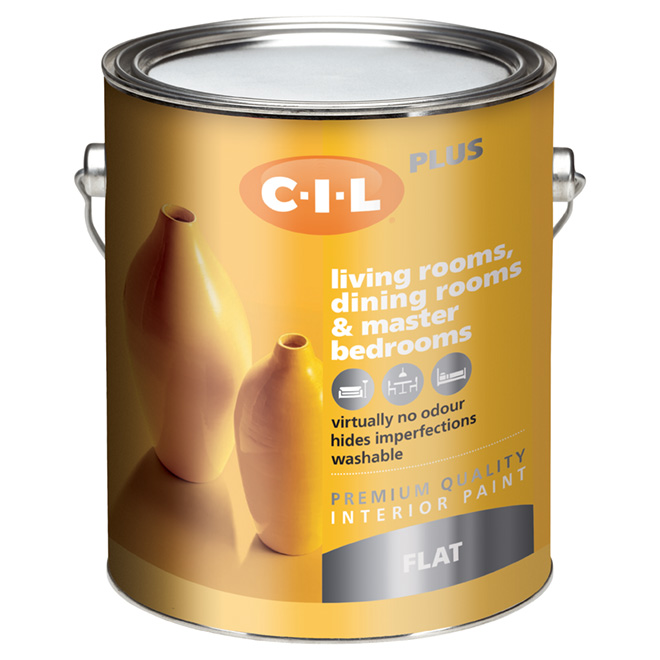 CIL C-I-L Plus-Latex Self-Priming Interior Paint Base - Matte Finish ...