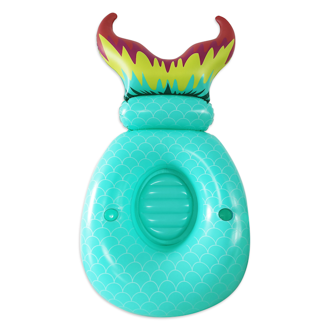 Danaplay 85.8-in x 45.6-in Inflatable Mermaid Swim Float 32230 | RONA