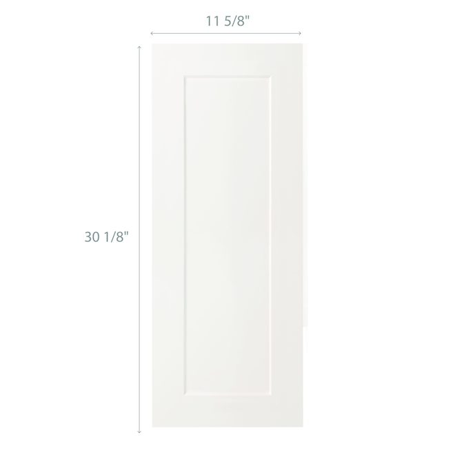 LANDON&CO Porte de coin BELLINA de 12 x 30 po en MDF, blanc mat THALIA ...