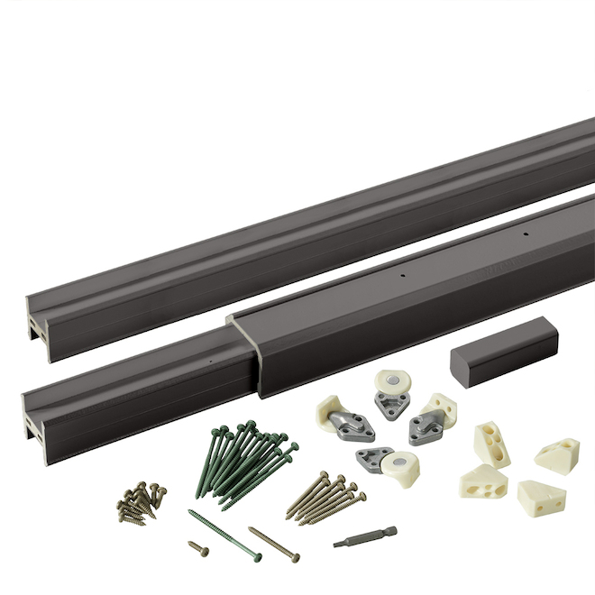 TimberTech Classic Composite 8-ft Universal Rail Kit - Black TCURP8B | RONA