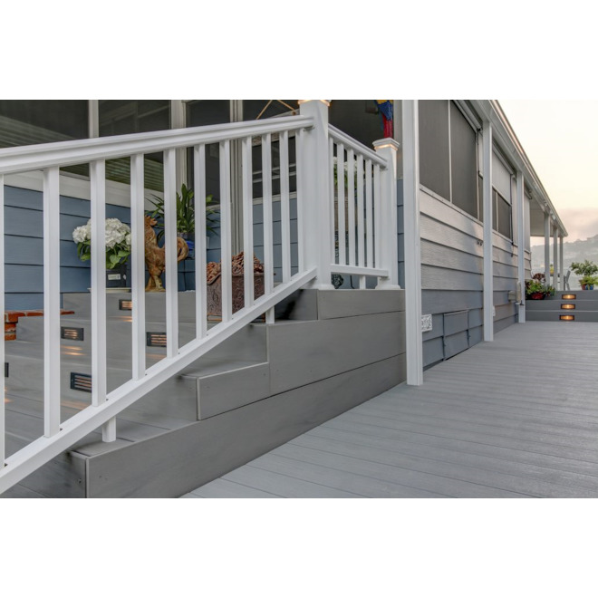 TIMBERTECH PRO TimberTech Terrain Stone Ash 20-ft Grooved Decking Board ...