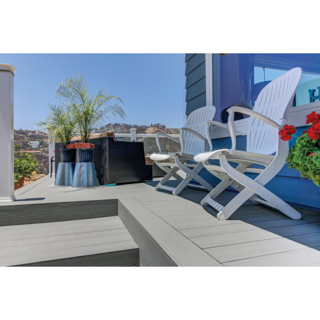 TIMBERTECH PRO TimberTech Terrain Stone Ash 20-ft Decking Board ...