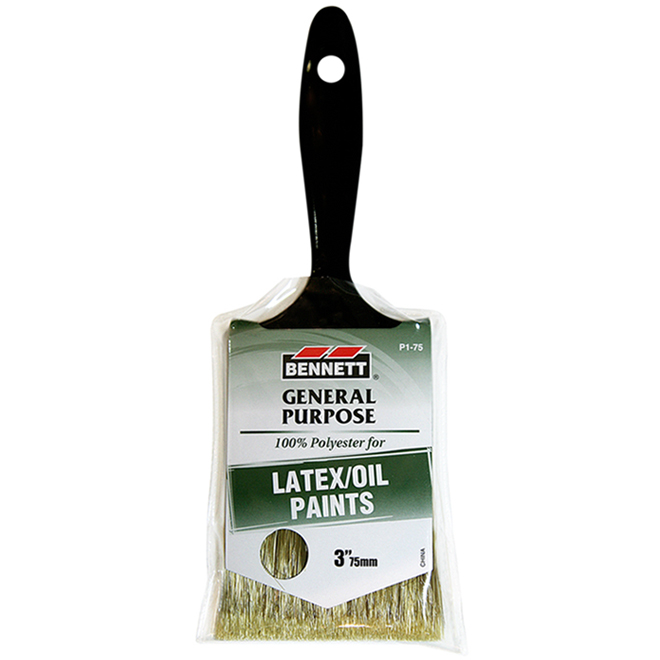 Bennett All-Purpose Paintbrush - Synthetic Bristles - Plastic Handle ...