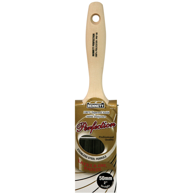 Bennett Paint Brush - Perfection - Sable Polyester - Wooden Handle ...