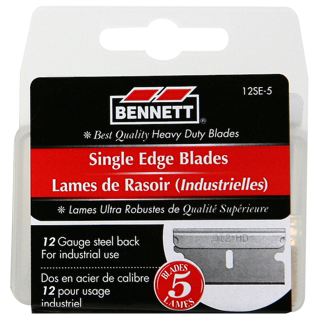 Bennett 5-Pack Stainless Steel Utility Replacement Blade 12SE-5 | RONA