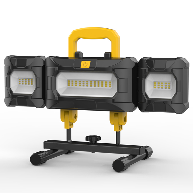 RONA LED Worklight Portable 45W in Aluminum - Black and Yellow 554000AG ...