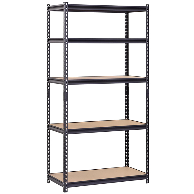 Muscle Rack Shelf Unit 5-Tier with Laminated Shelves - 36 x 16 x 72-in ...