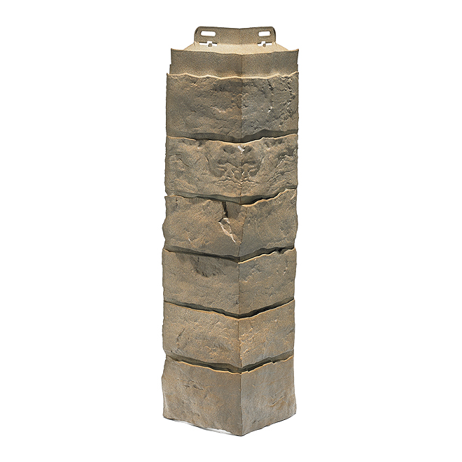 NOVISTONE Mocha Stacked Stone Corner 6" x 21 1/4" 120140006E | RONA