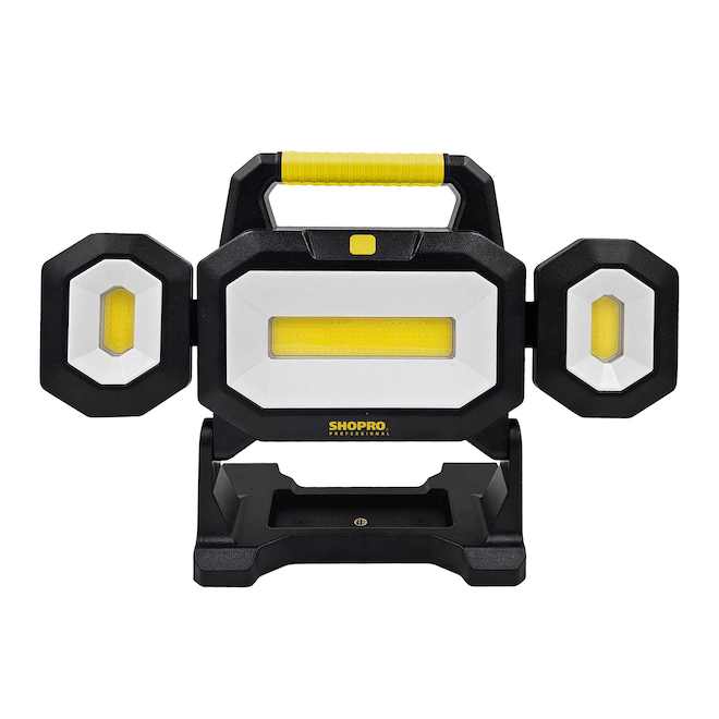 Shopro LED Work Light Rotating and Foldable Battery-Operated 18V 9.5 x ...