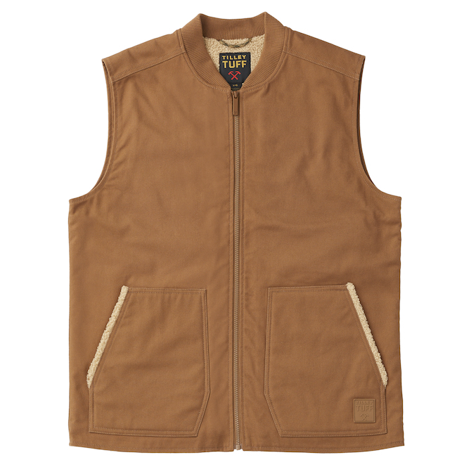 Tilley Tuff Lined Sleeveless Vest for Men in Sand Cotton - Small MR6OW5024469121 | RONA