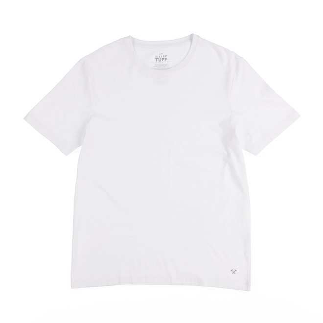 Tilley Tuff Crew Neck T-Shirts in White Cotton - Large - 4/Pack ...