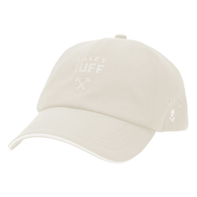 Tilley Tuff Tech Baseball Cap Unisex in White Polyester with Logo ...