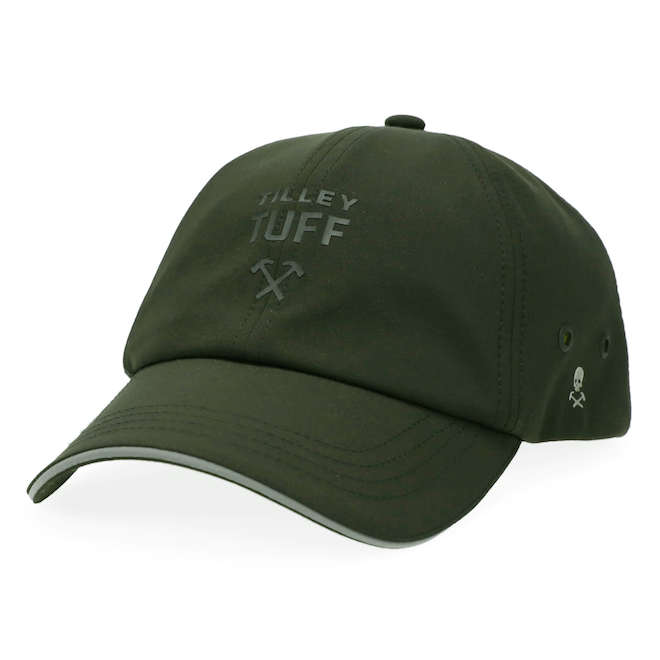 Tilley Tuff Tech Baseball Cap Unisex in Olive Polyester with Logo ...