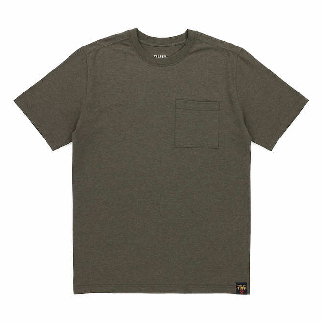 Tilley Tuff Legacy T-Shirt for Men in Green Cotton with Pocket - 3X ...