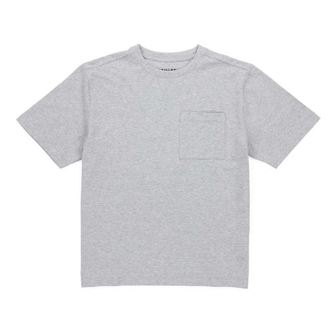 Tilley Tuff Legacy T-Shirt for Women in Light Grey Cotton with Pocket ...