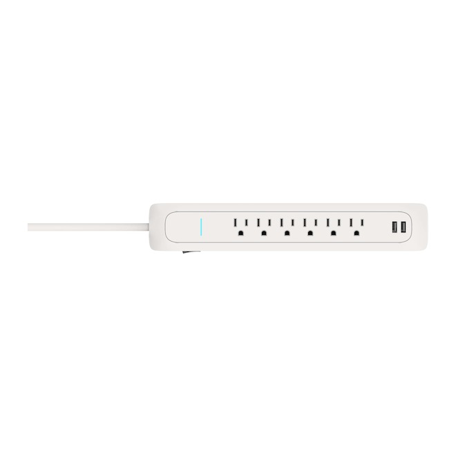 RONA Power Strips 2-ft 6-Outlet with Circuit Breaker and 2 USB-A Ports ...