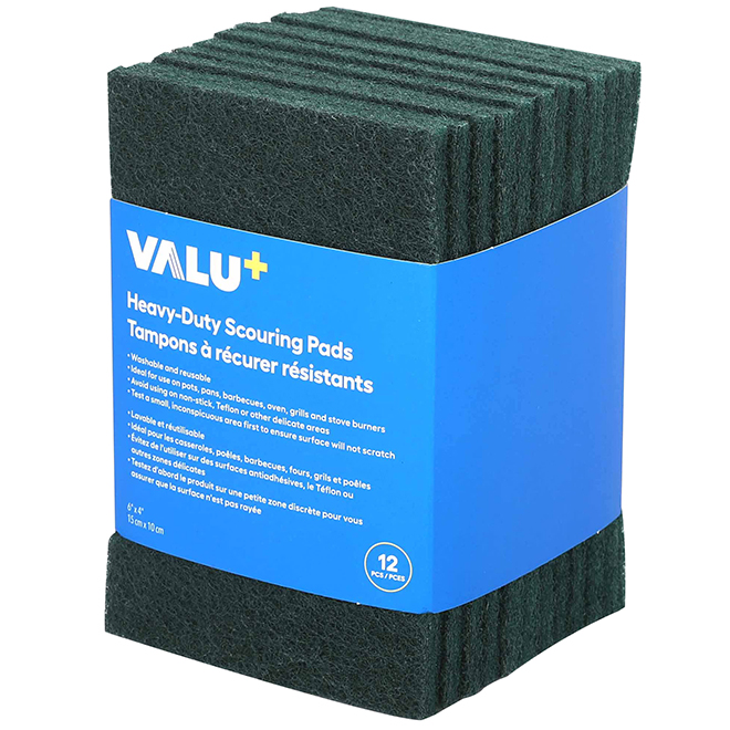 VALU+ Scour Pads Heavy Duty in Polyester - Pack of 12 JSM-141 | RONA