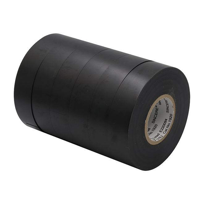 VALU+ Electrical Tape in Black PVC 18 mm x 20 m - Pack of 6 331601820 ...