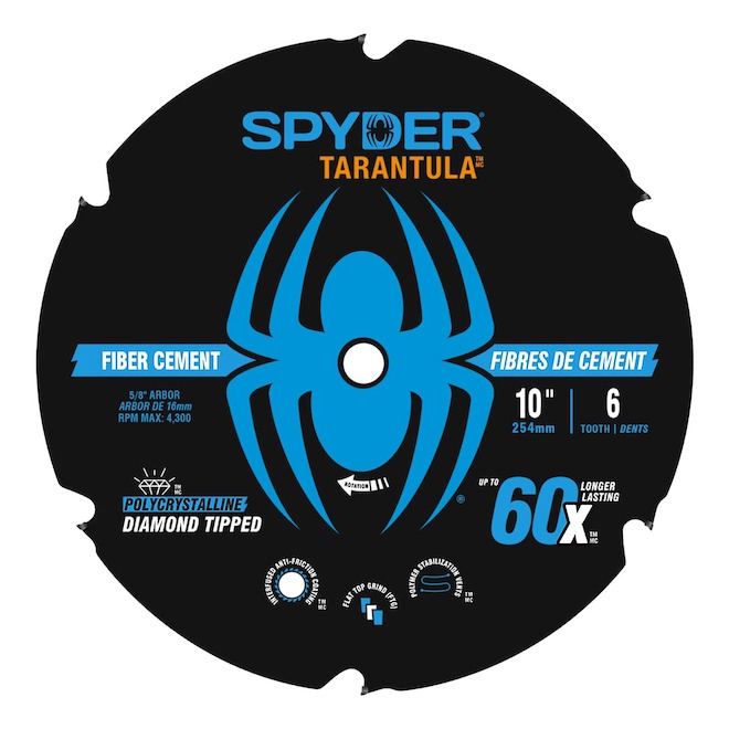 Spyder Tarantula 10-in 6 Teeth Diamond Circular Saw Blade 13091 | RONA
