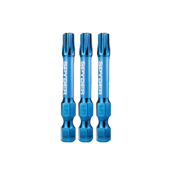 Spyder Mach-Blue 3-Pack 1/4-in 8-pt Steel Impact Driver Bit Set 19633 ...