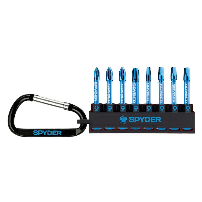 Spyder 8-Pack 2-in Steel Square and Phillips Impact Driver Bit Kit ...
