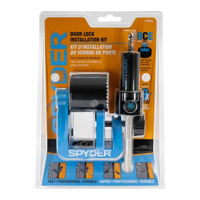 SPYDER Door Lock Installation Kit for Locksets and Deadbolts 600884 | RONA