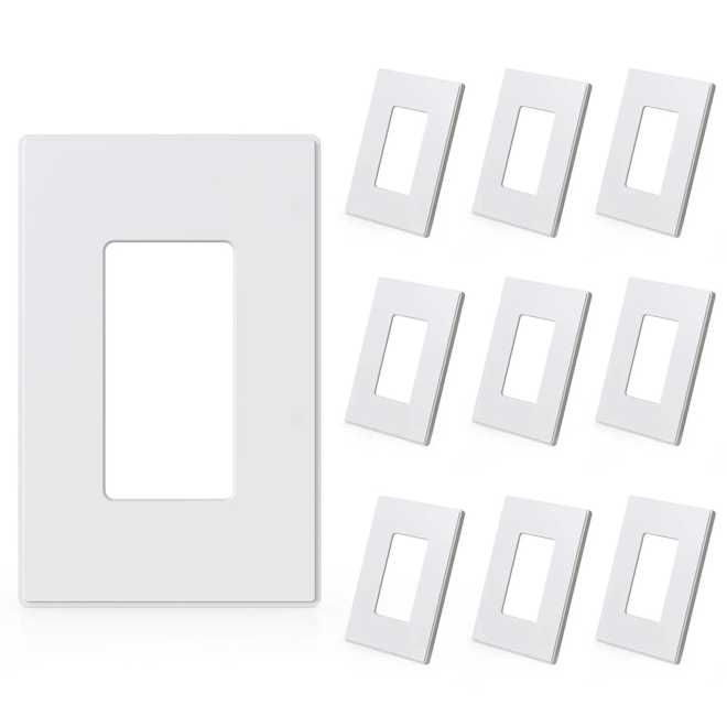 VALU+ Decorative Screwless Faceplates for Standard 1-Gang Switch in ...