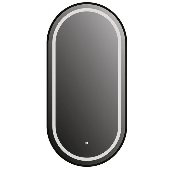 LANDON&CO Landon & Co. Vanity Mirror with LED 18 x 36-in - Black VA28Y ...