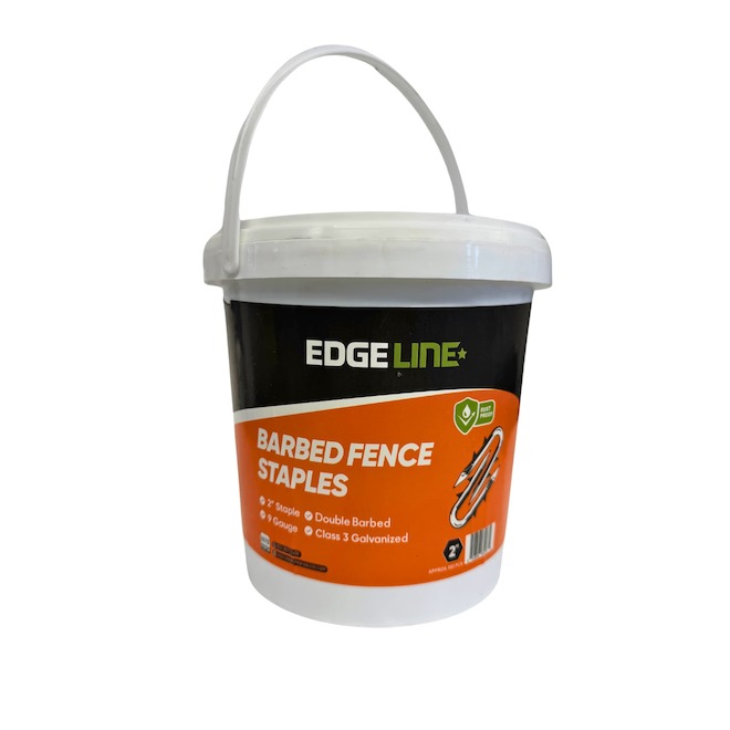Edge Line 2-in Barbed Steel Fence Staples - 10-lb Bucket 1073 | RONA