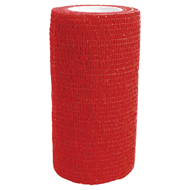SILVERLINE Bandage Wrap - 4'' x 5 yards - Red V540161R | RONA