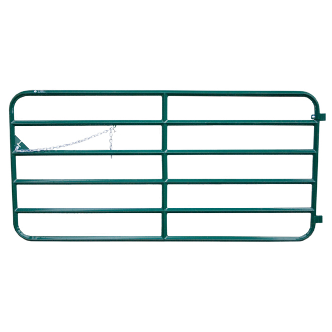 Fence Gate - Diamond Bar - 6 Bars - 14 GA Steel - 48" x 8' L8 | RONA