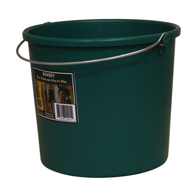 HYDRA2OR Utility Pail - Plastic - 9.46 L - Green 04901 | RONA