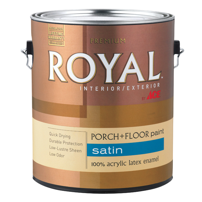 ROYAL Latex Paint - Porch and Floors - Satin - 956 mL - White 1669597 ...