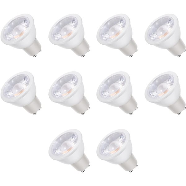 TORONTOLED Ampoule DEL - GU10 - 7 W - 3000 K - paquet de 10 | RONA