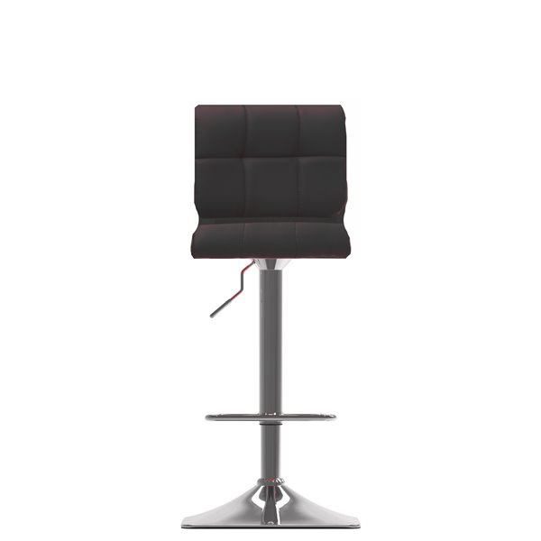 Tabourets ajustables en cuir lié CorLiving, noir, 2 mcx DPU-903-B | RONA