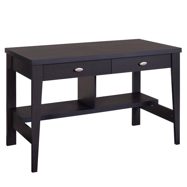 Corliving Folio Black Espresso Two Drawer Desk WFP-280-D | RONA