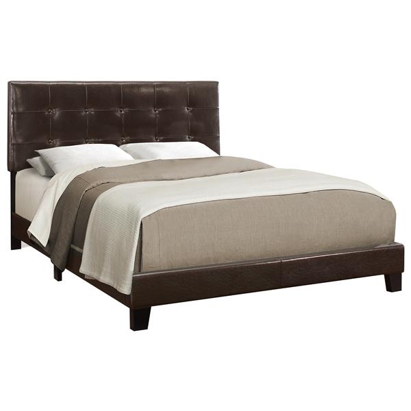 MONARCH SPECIALTIES Monarch Bed - Dark Brown - Double (Full) | RONA