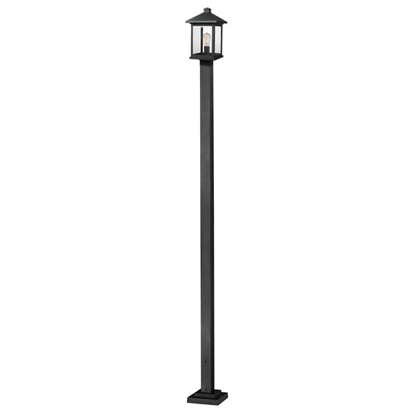 Z-Lite Portland Outdoor Post Light - Black - 9.5-in x 112-in 531PHBS ...