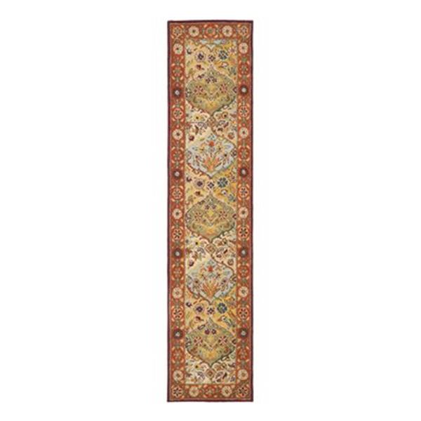 Safavieh Heritage 2-ft-3-in X 20-ft Runner Rug (Multi/Red) HG510B-220 ...