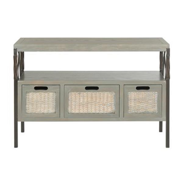 Safavieh American Home Chandra Rectangular 2 Shelves 3 Drawers French ...