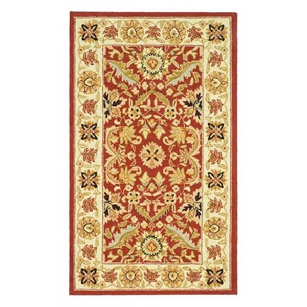 Safavieh HK157A Chelsea Area Rug, Red/Ivory,HK157A-6 | RONA