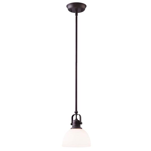 Canarm Ltd Rowan 7-In x 11.25-In Bronze Pendant Light IPL177B01ORB | RONA