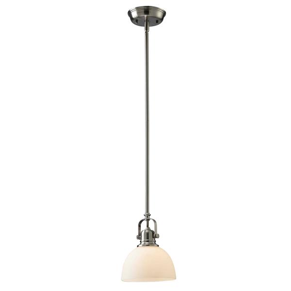 Canarm Ltd Rowan 7-In x 11.25-In x 59.25-In Brushed Nickel Pendant ...