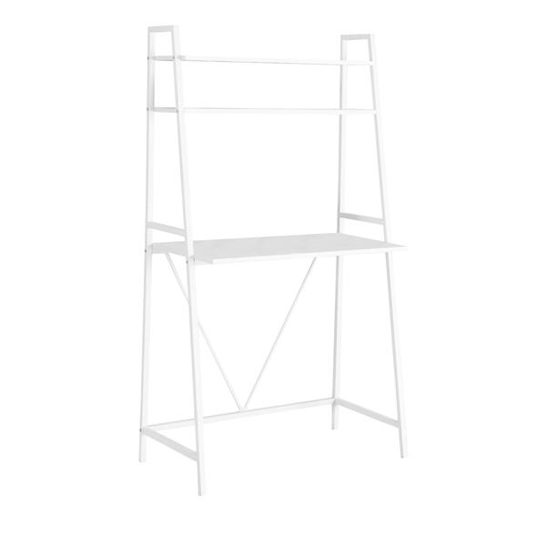 MONARCH SPECIALTIES Monarch 32-in x 60.25-in White Metal Ladder Style ...
