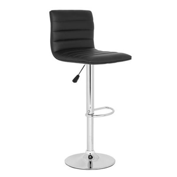 Safavieh Arissa 23.80-in Black PVC Bar Stool FOX7519B | RONA