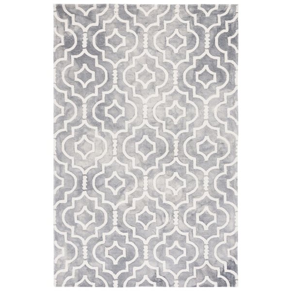 Safavieh Dip Dye Hand-Tufted Wool Grey and Ivory Area Rug,DD DDY538C-4 ...