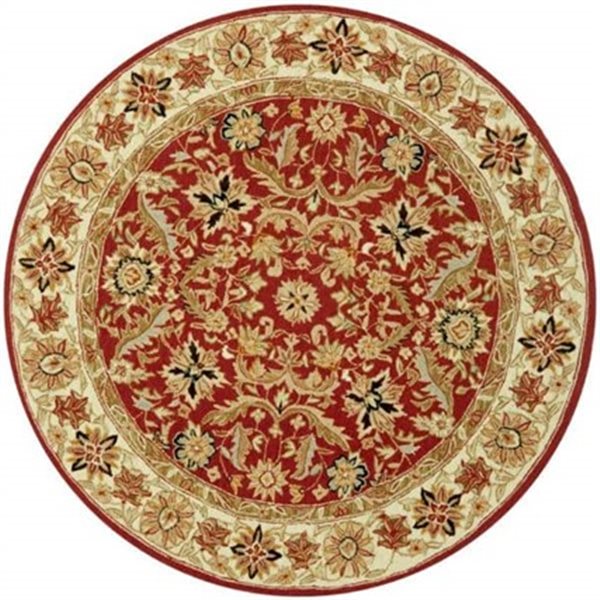Safavieh HK157A Chelsea Area Rug, Red/Ivory,HK157A-5R | RONA