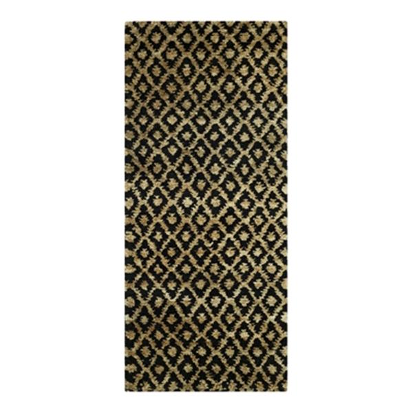 Safavieh Bohemian Black and Gold Area Rug - 3-ft x 8-ft BOH315A-28 | RONA