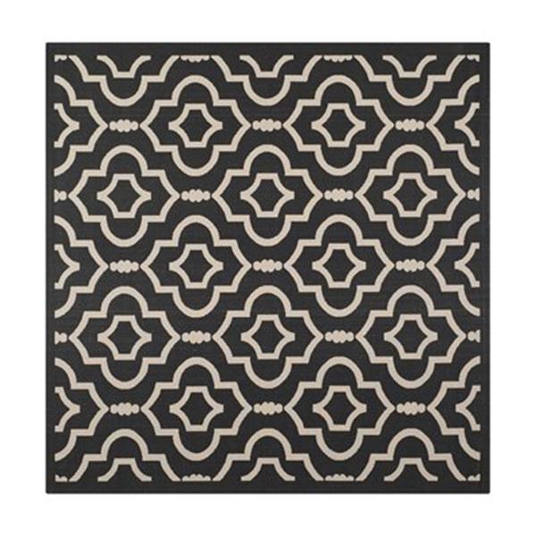 Safavieh Courtyard Black and Beige Area Rug,CY6926-266-8SQ | RONA